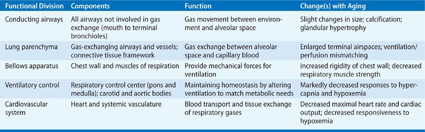 Aging of the Respiratory System | Thoracic Key